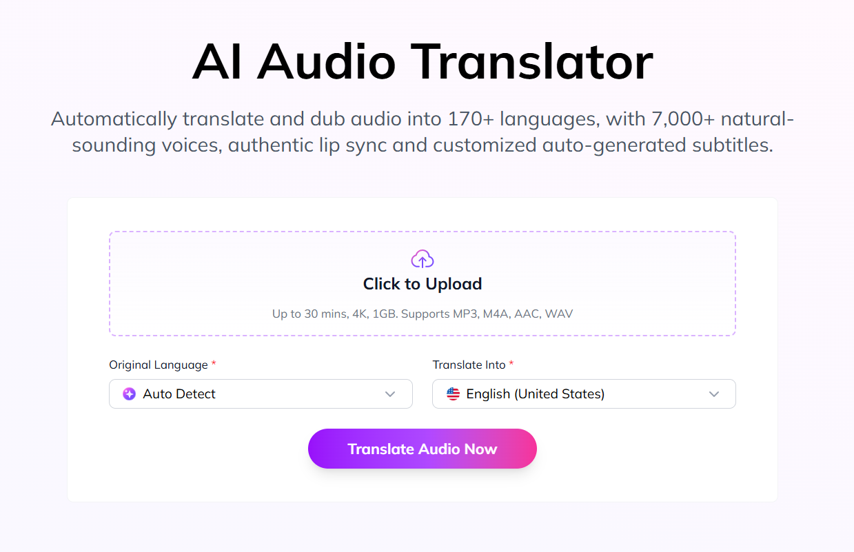 How to Translate an Audio File with VMEG | Step-by-Step Guide